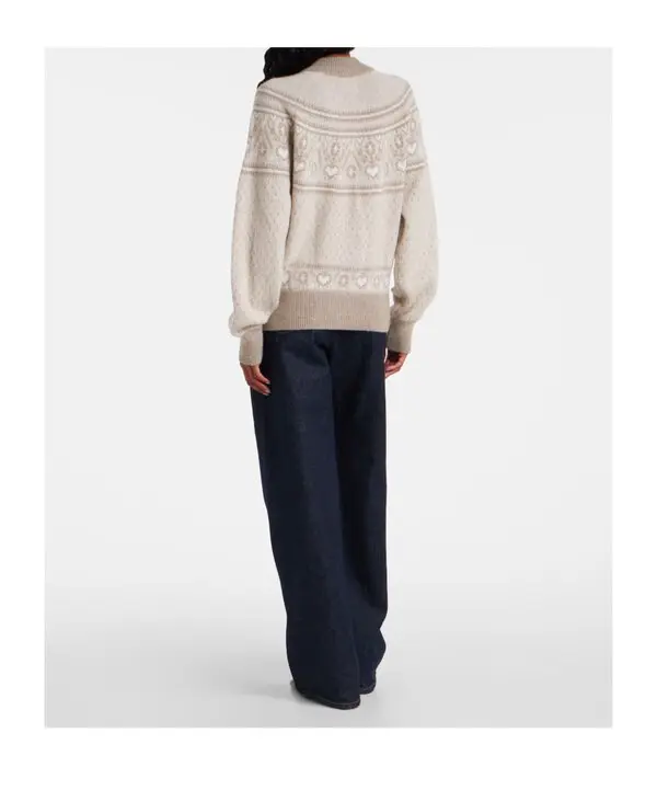 Khaite Marc Fair Isle Cashmere Cardigan