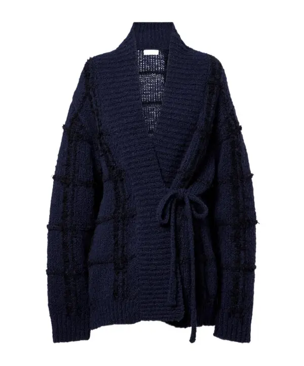 Dries Van Noten Checked Wool Cardigan