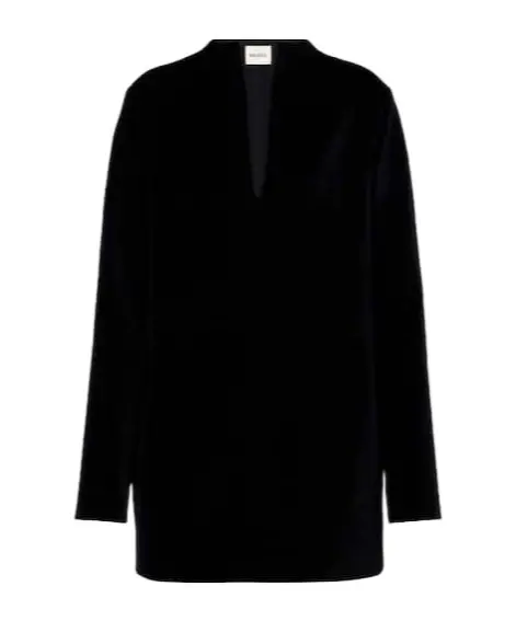 Khaite Aleena Velvet Minidress