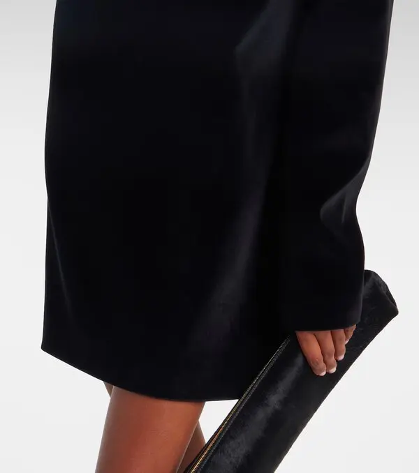 Khaite Aleena Velvet Minidress