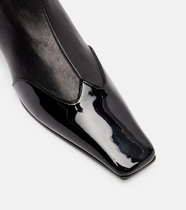 Khaite Nevada 85 Leather Ankle Boots