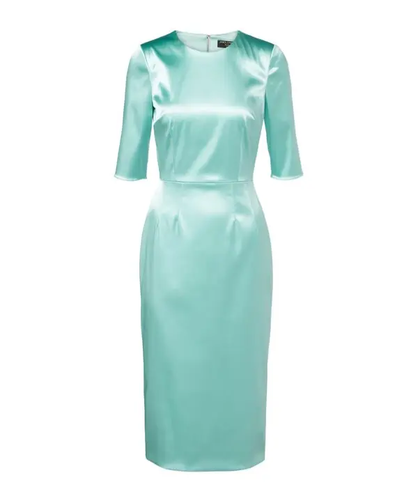 Dolce & Gabbana Satin Midi Dress