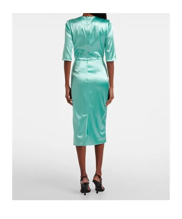 Dolce & Gabbana Satin Midi Dress