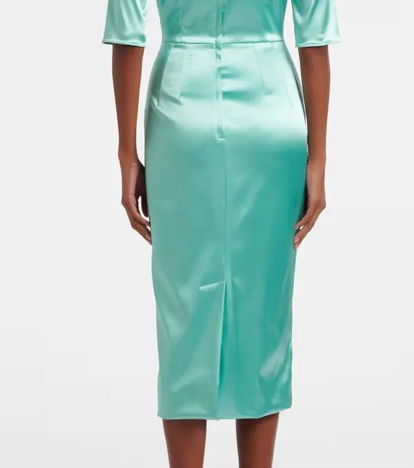 Dolce & Gabbana Satin Midi Dress