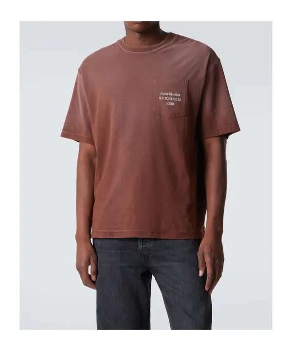 Acne Studios Logo Cotton-blend Jersey T-shirt