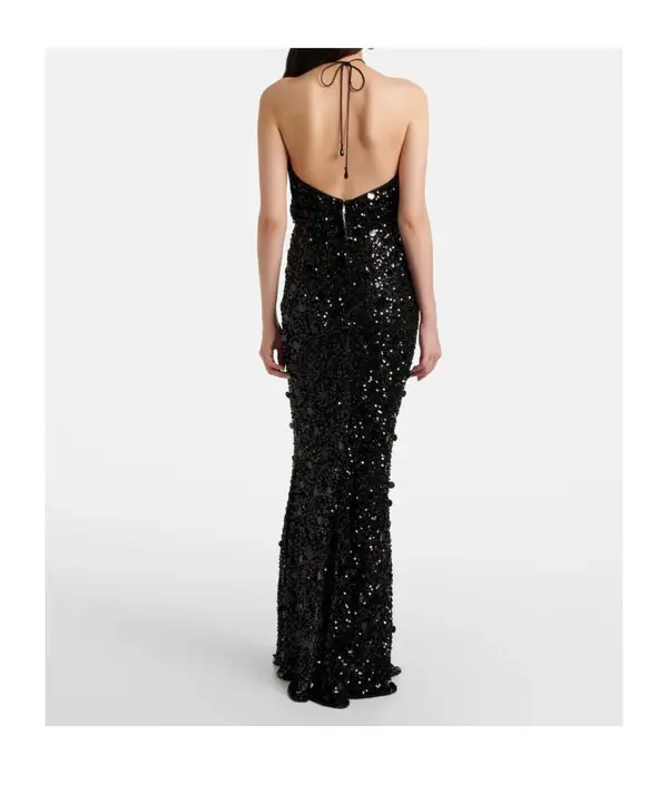 Dolce & Gabbana Sequined Halterneck Gown