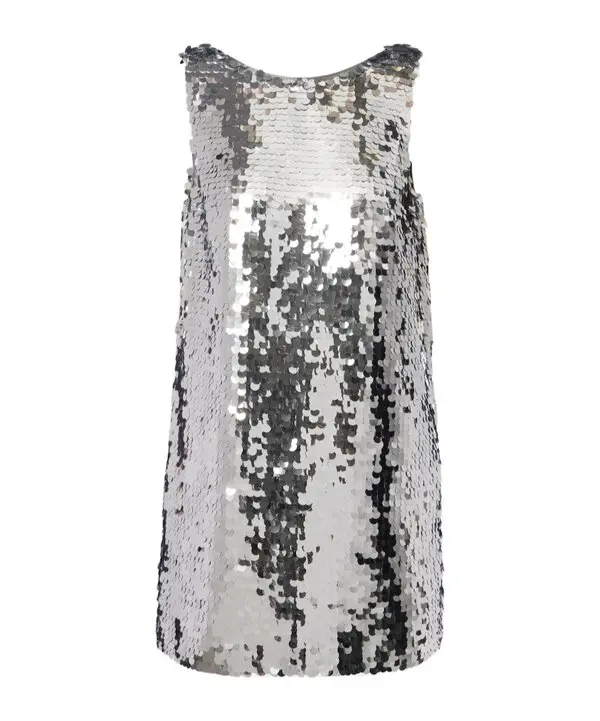 Dolce & Gabbana Sequined Open-back Minidress