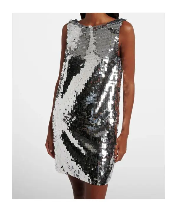 Dolce & Gabbana Sequined Open-back Minidress
