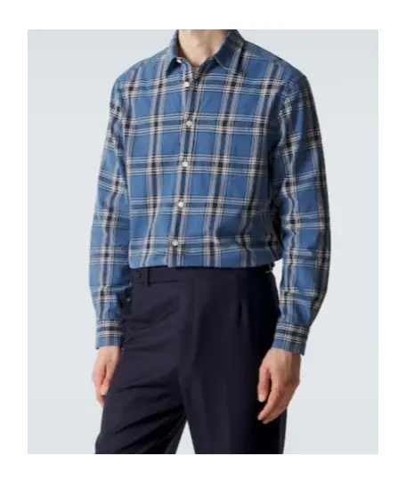 Dunhill Plaid Cotton Shirt