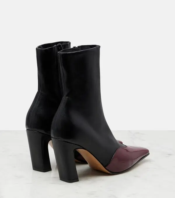 Khaite Nevada 85 Leather Ankle Boots