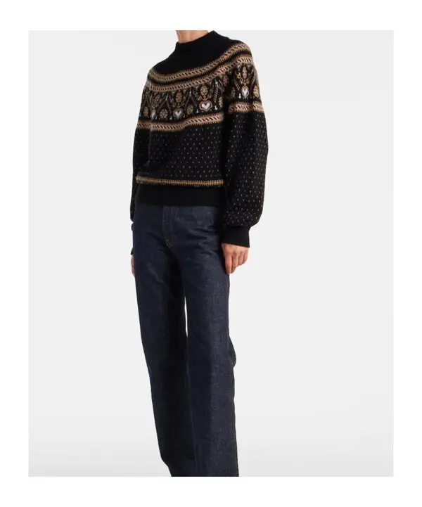 Khaite Guy Fair Isle Cashmere Sweater