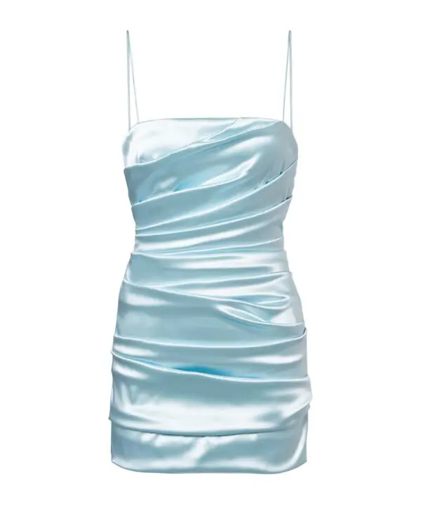 Dolce & Gabbana Draped Satin Minidress
