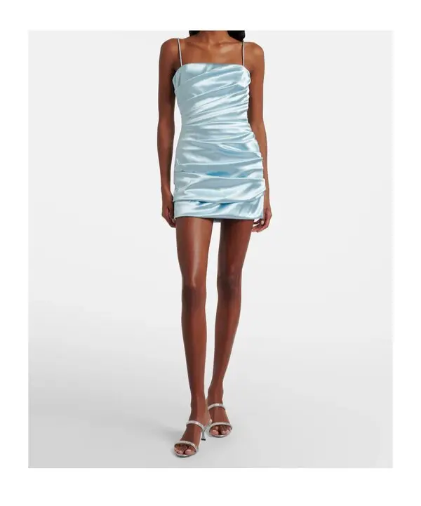 Dolce & Gabbana Draped Satin Minidress