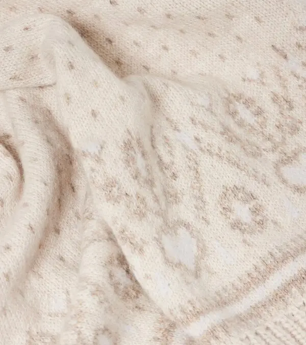 Khaite Lucerne Fair Isle Cashmere Scarf
