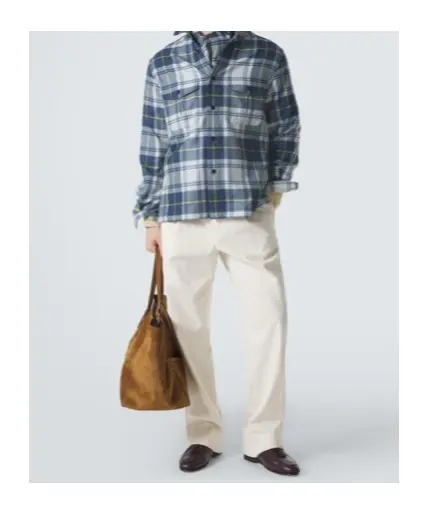 Dunhill Plaid Cashmere Overshirt