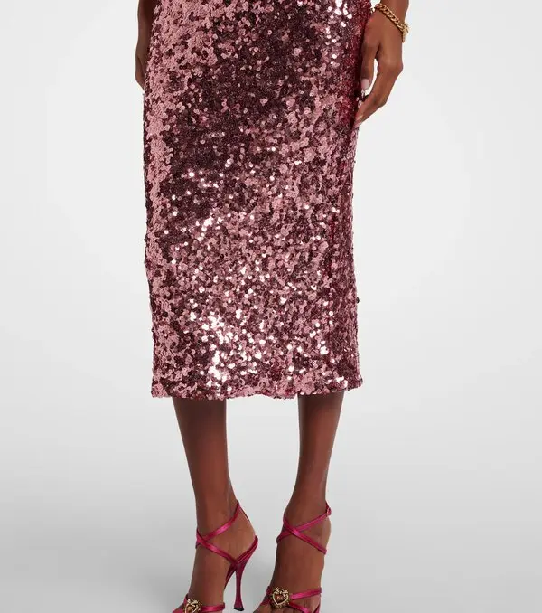 Dolce & Gabbana Sequined Bustier Dress