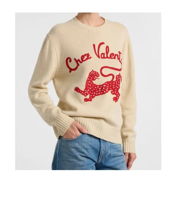 Valentino Garavani Chez Virgin Wool Top