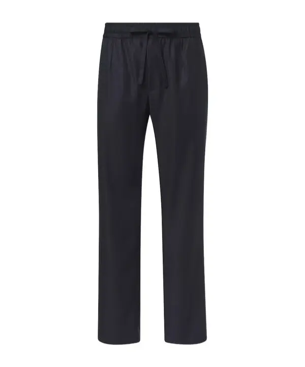 Dolce & Gabbana Virgin Wool Straight Pants - Black