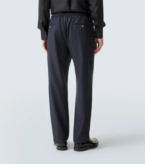 Dolce & Gabbana Virgin Wool Straight Pants