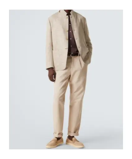Canali Woven Suede-trimmed Penny Loafers