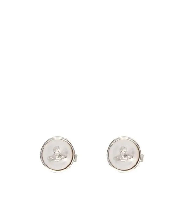 VIVIENNE WESTWOOD Saturn Shaped Earrings - White