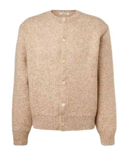 Auralee Wool And Alpaca-blend Double-faced Cardigan