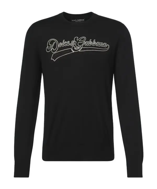 Dolce & Gabbana Logo Virgin Wool Sweater
