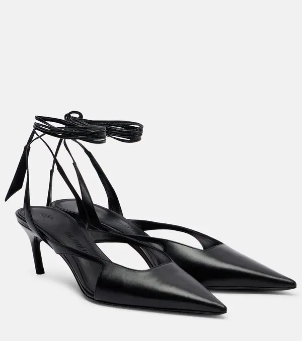 Attico Diane 55 Leather Slingback High-heeled Sandals