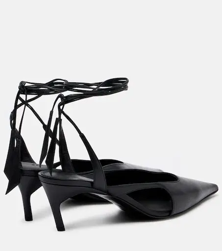 Attico Diane 55 Leather Slingback High-heeled Sandals