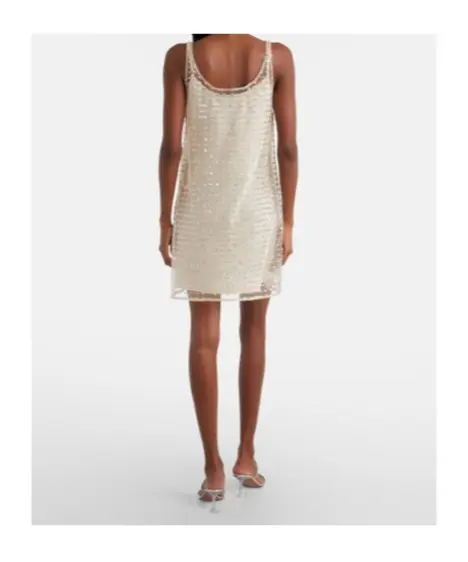 Staud Aurielle Sequined Tulle Minidress
