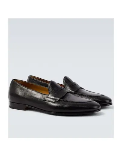 Kiton Leather Penny Loafers