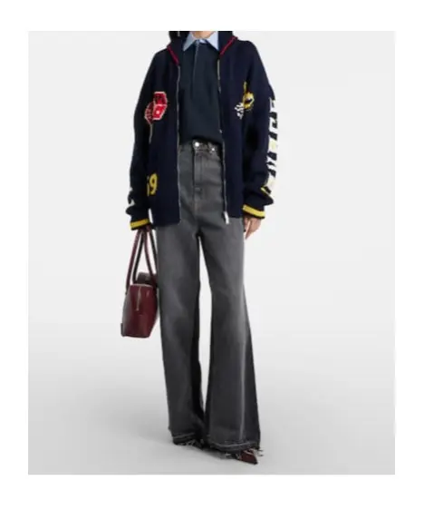 Stella McCartney Intarsia Cotton Zip-up Cardigan