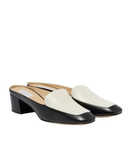 Gabriela Hearst Alena Leather Mules - Black