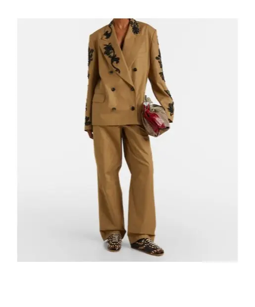 Dries Van Noten Cotton Wide-leg Pants
