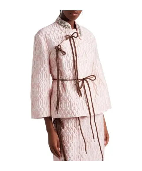Simone Rocha Embellished Quilted Jacket