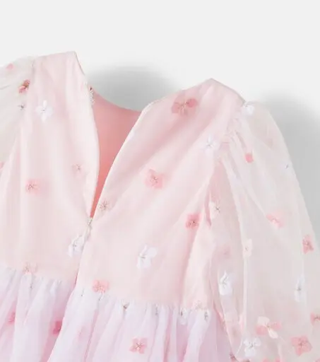TARTINE ET CHOCOLAT Embroidered Tulle Dress
