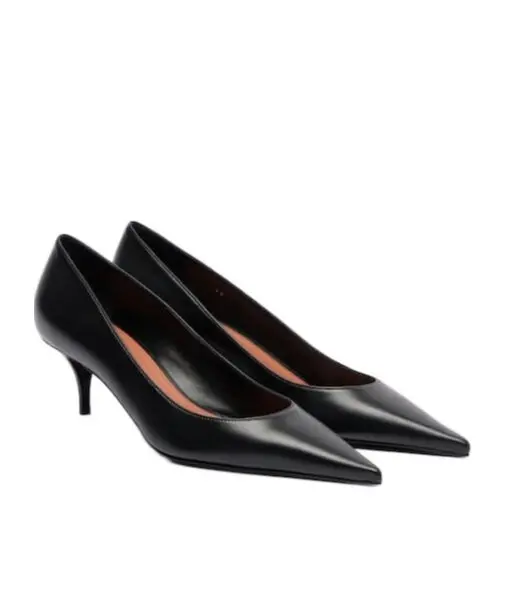 Amina Muaddi Pointed-toe Stiletto Heels - Black