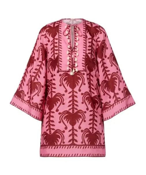 Johanna Ortiz Printed Linen Tunic