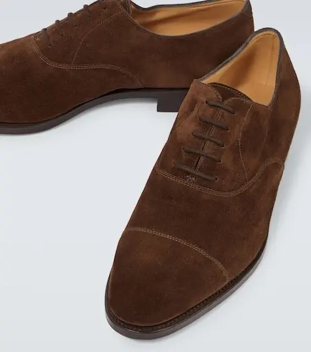 John Lobb City Ii Suede Derby Shoes