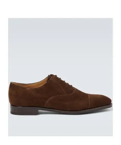 John Lobb City Ii Suede Derby Shoes