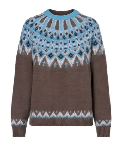 Staud Zane Fair Isle Wool-blend Sweater