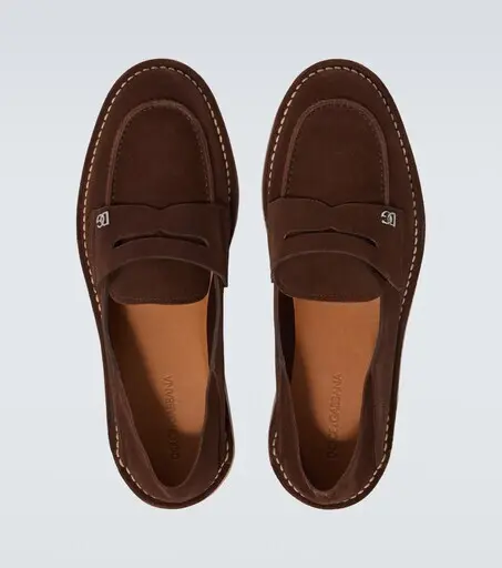 Dolce & Gabbana Florio Ideal Leather Penny Loafers