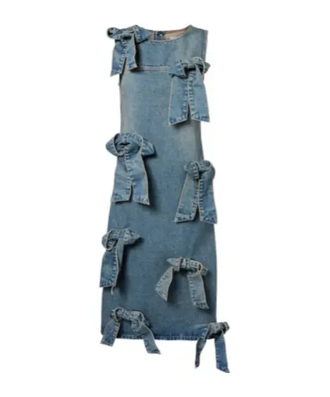 GANNI Lightweight Denim Dress - Blue
