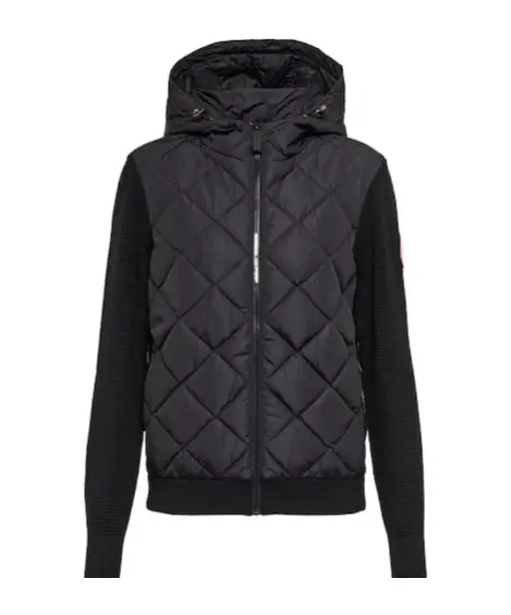 Canada Goose Down-paneled Wool Jacket - Black