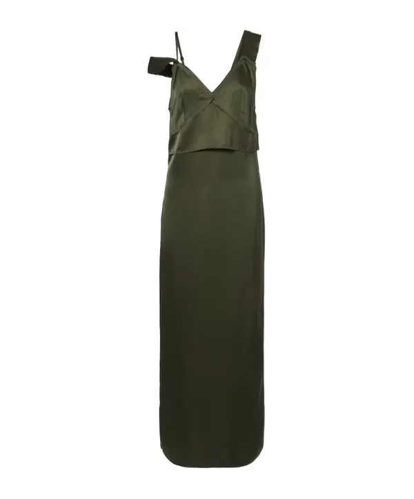 TOTEME Deconstructed Satin Slip Dress