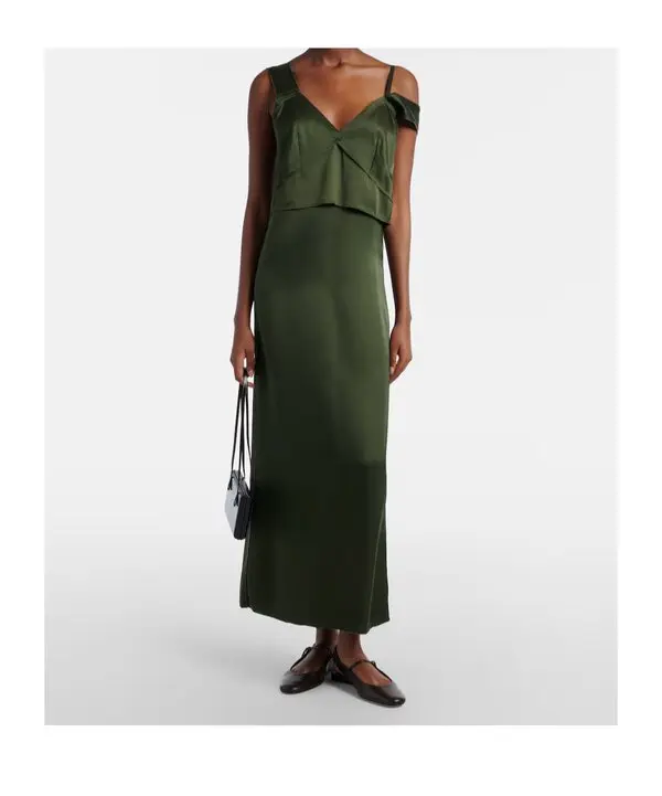 TOTEME Deconstructed Satin Slip Dress