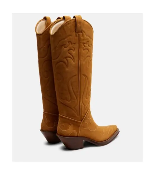 Gabriela Hearst Capitana Suede Cowboy Boots