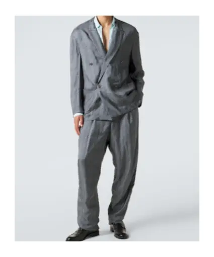 Giorgio Armani Printed Double-breasted Blazer