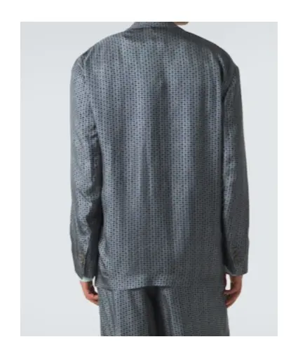 Giorgio Armani Printed Double-breasted Blazer