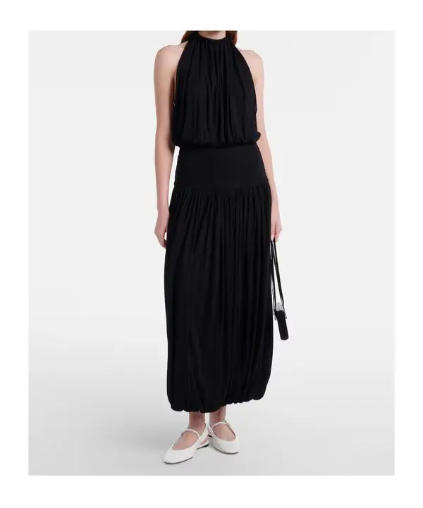 TOTEME Gathered Jersey Midi Dress